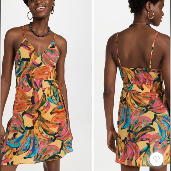 FARM Rio | Dresses | Nwt Farm Rio Banana Print Mini Dress | Poshmark